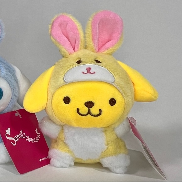 Sanrio | Other | Nwt Pompompurin Easter Bunny Plush Keychain Metal ...